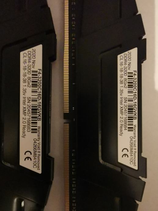 G.skill Ripjaws V CL16 32gb ddr4-3200mhz 2x (F4-3200C16D-16GVKB)