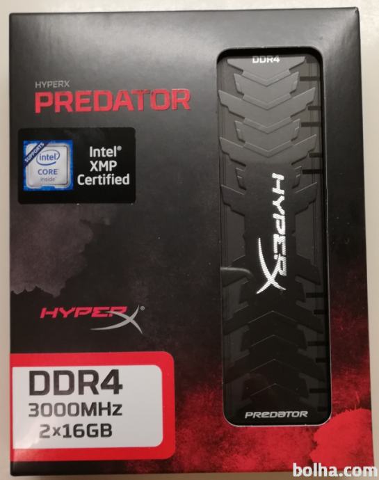 RAM KINGSTON HyperX Predator 32GB (2x16GB) 3000MHz DDR4 XMP