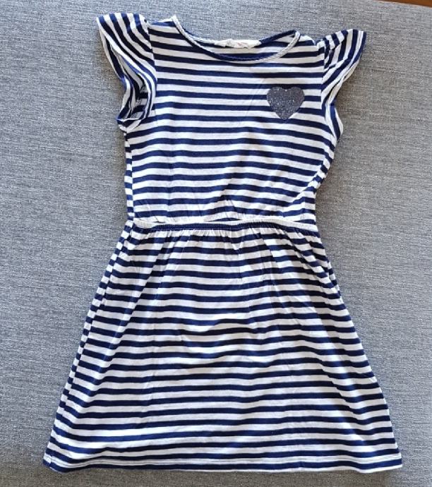 Bombažna obleka H&M št. 122-128