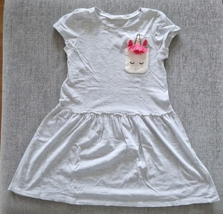 Bombažna obleka H&M št. 134-140