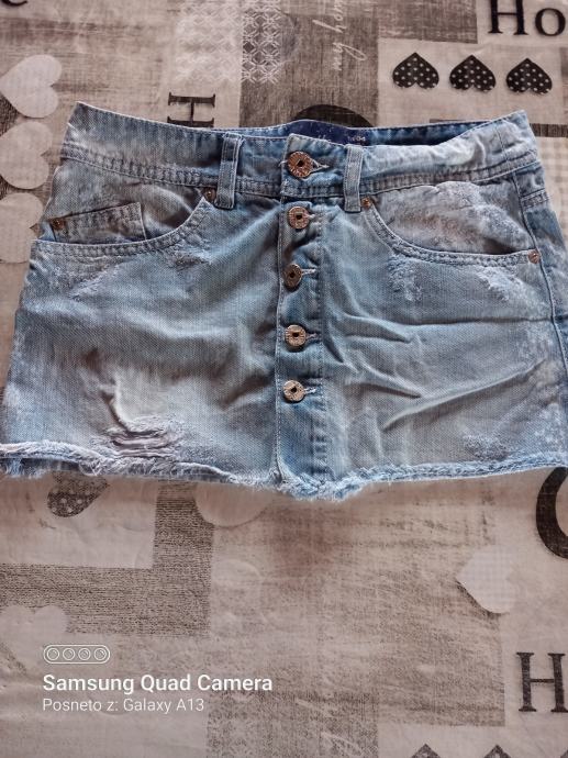 Jeans mini krilo