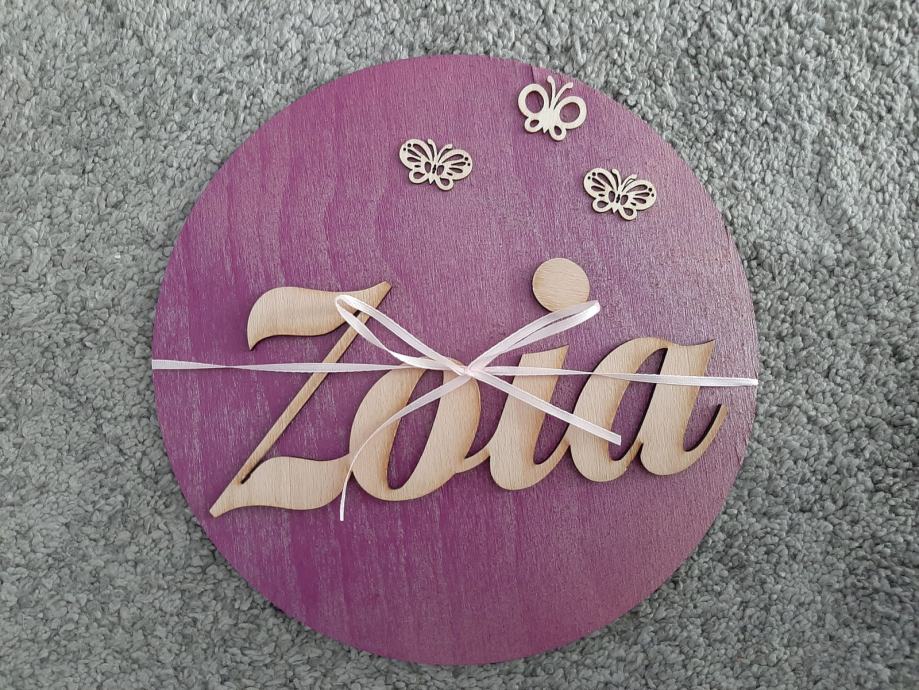 Lesena tablica okras