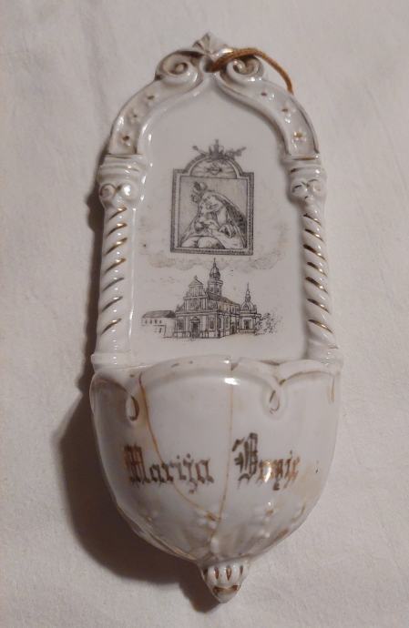 Kropilnik zelo star porcelan MARIJA BREZJE