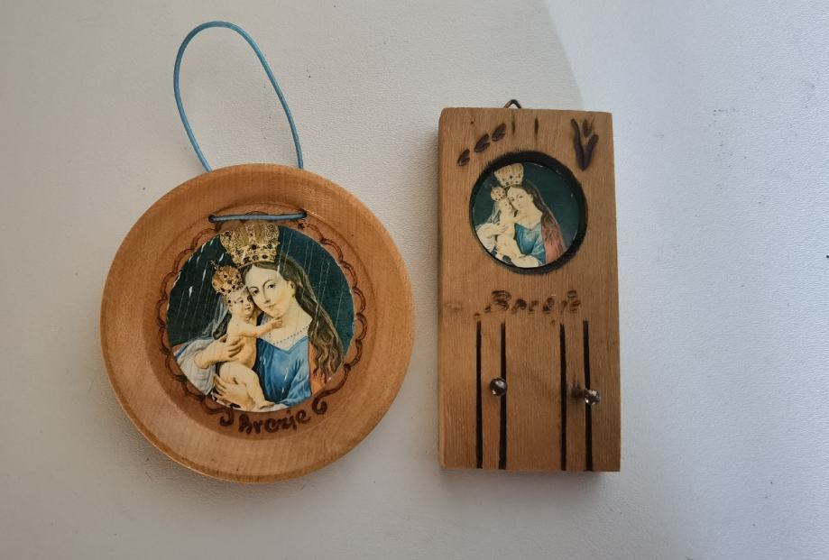 Retro leseni spominki Brezje 8cm