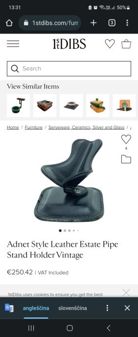 VINTAGE PIPE HOLDER