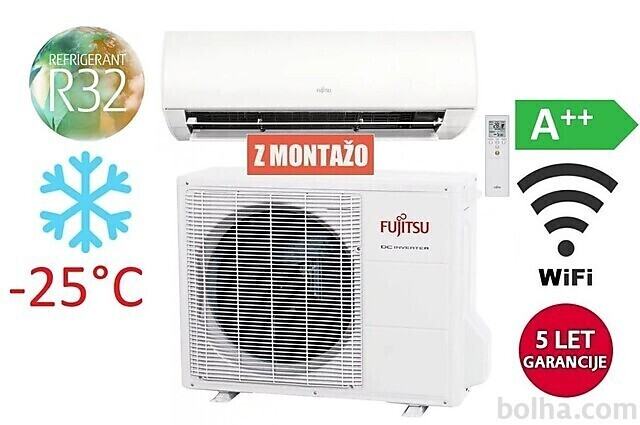 FUJITSU Nordic ASYG-09KMCB / AOYG-09KMCBN klimatska naprava z montažo