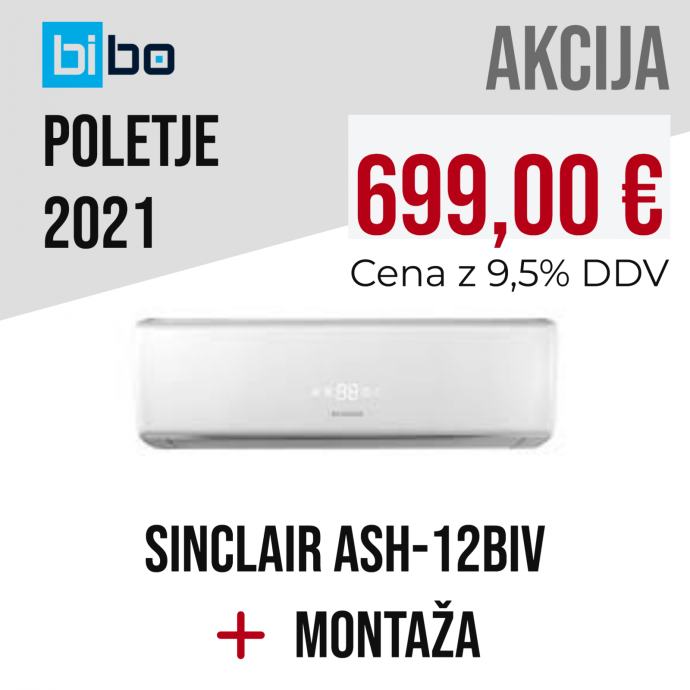 Klimatska naprava SINCLAIR ASH-12BIV z montažo