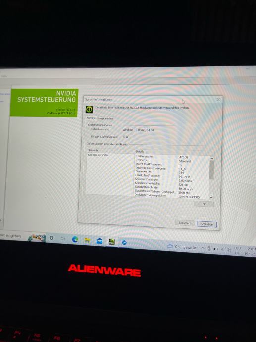 Alienware 14r3 i7 4700, nvidia GT 750m, 12 GB RAM,256GB SSD + 750GB
