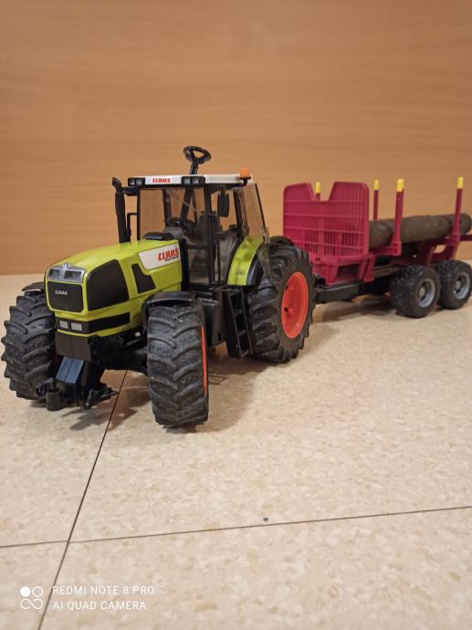 Claas Atles 936 rz + gozdarska prikolica