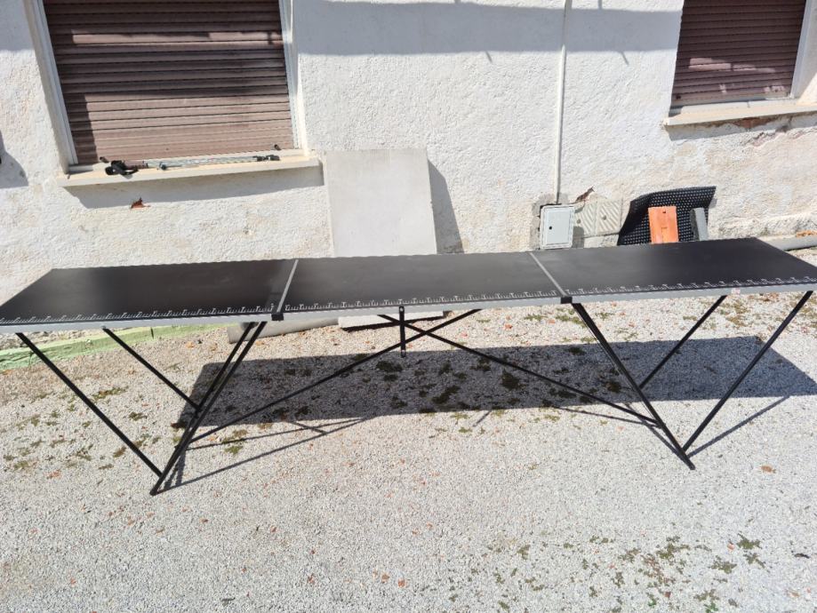 Zložljiva tapetniška miza MDF in aluminij 300x60x78