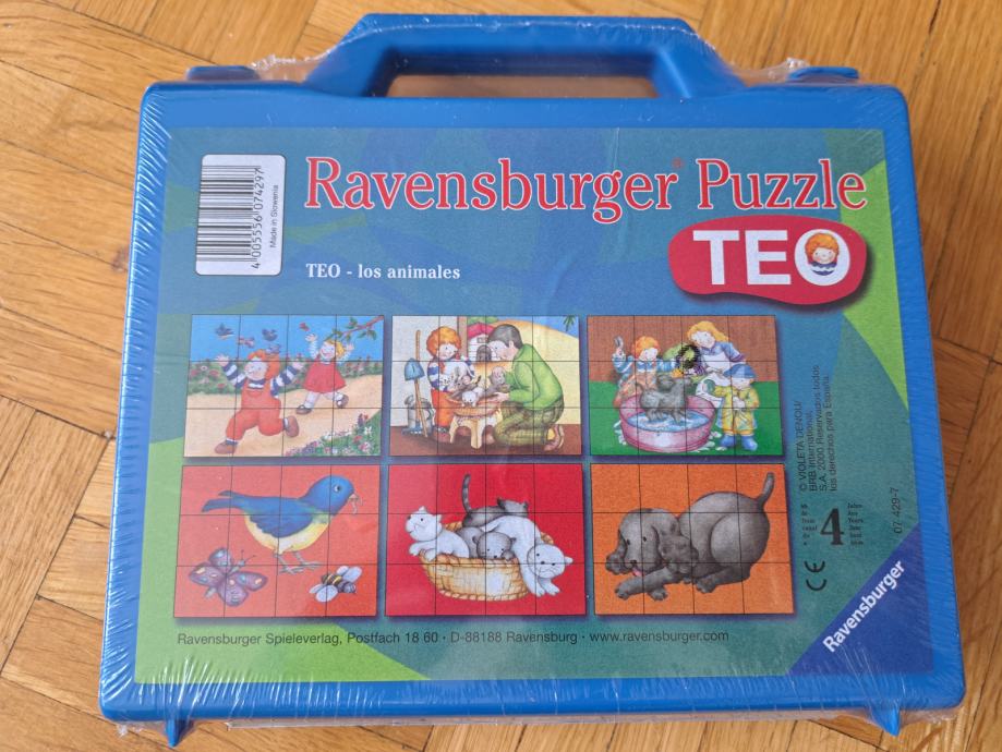 KOCKE RAVENSBURGER - RAVENSBURGER PUZZLE TEO - 12 DELNE - MOTIV ŽIVALI