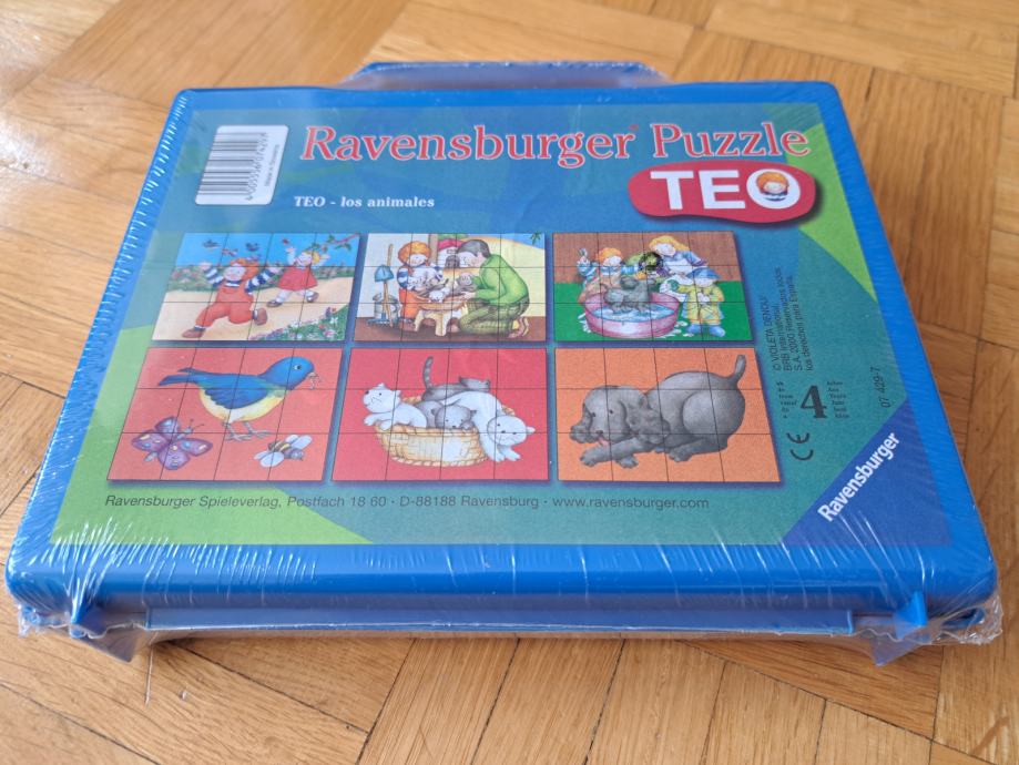 KOCKE RAVENSBURGER - RAVENSBURGER PUZZLE TEO - 12 DELNE - MOTIV ŽIVALI