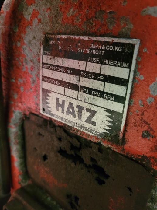 HATZ MOTOR TIP E786, MOČ MOTORJA 12KW