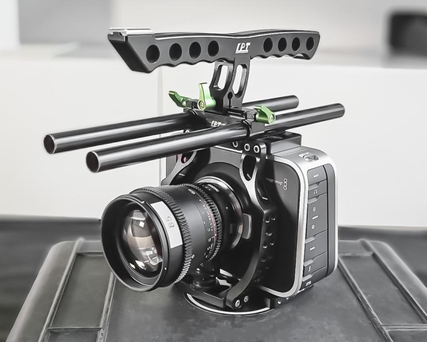 Blackmagic Cinema Camera 2.5K MFT + Metabones speed booster + peli