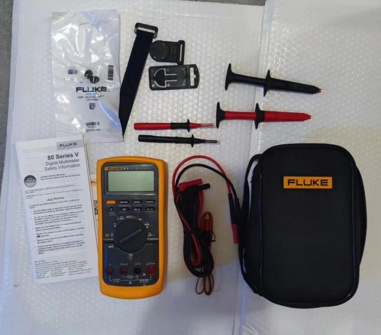 Digitalni multimeter Fluke 87V/E2 Kit, 1000 V, 50 MΩ, 10 A, kombiniran