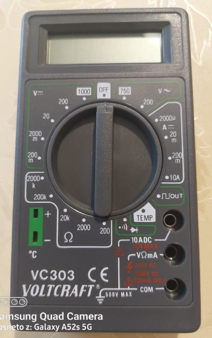 Digitalni multimeter Voltcraft VC 303
