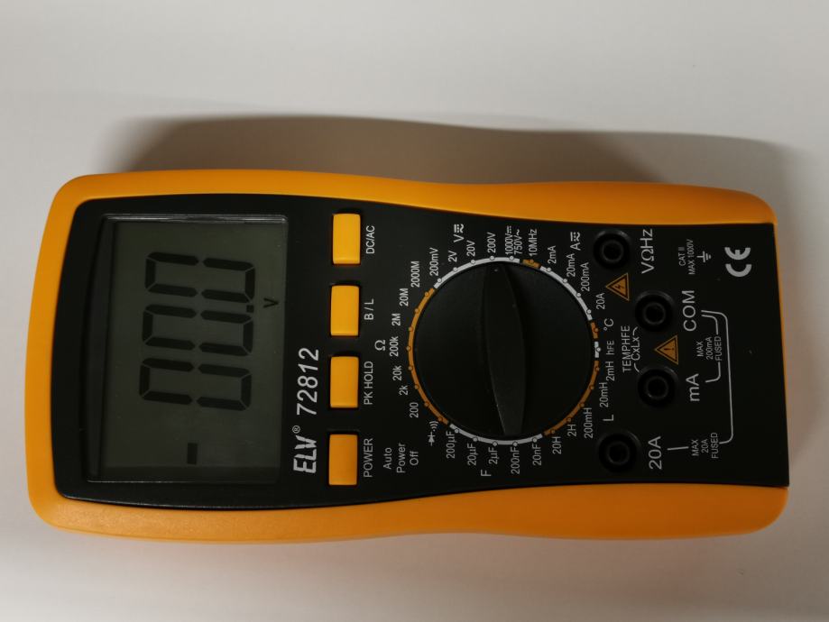 ELV 72812 Multimeter z velikimi številkami (Victor VC88C)