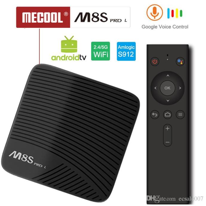 Android TV box Mecool M8S PRO L, 3GB RAM, OCTA CORE, BT