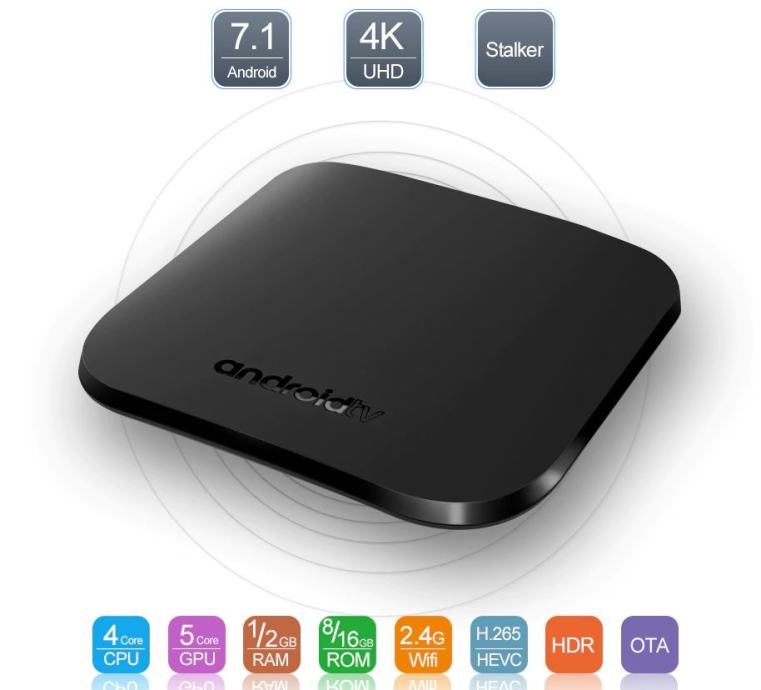 Android TV Box MeCool M8S PRO W, 2GB RAM, 16 GB , model 2019