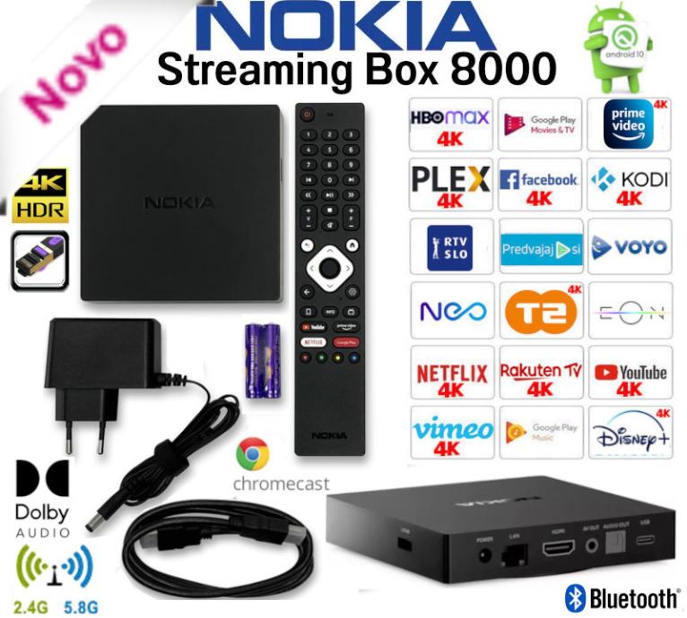 Nokia Android box Kodi igre MAX NETFLIX Neo Lite T2 EON Voyo A1 RTV365