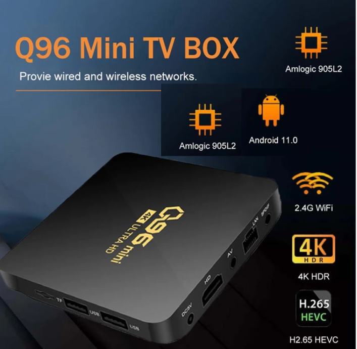 Q96 Android box 11.1 Amlogic S905L, 4 GB / 32GB