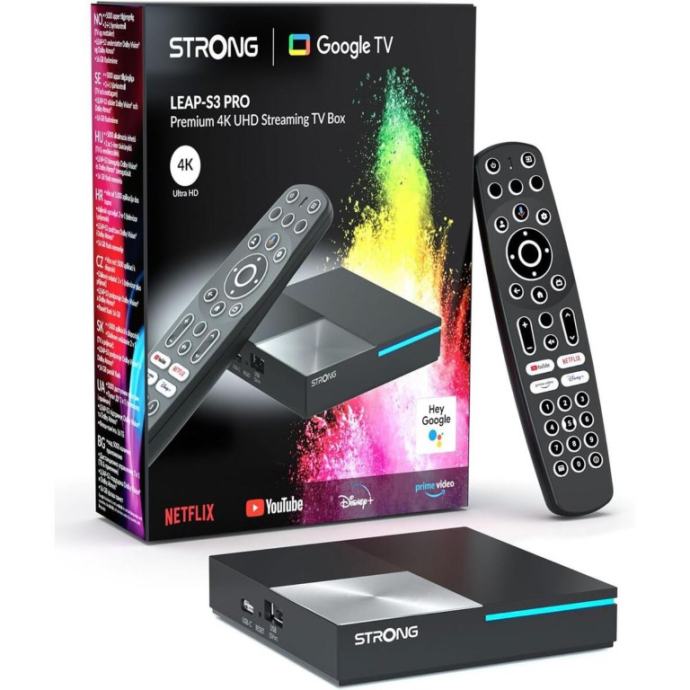 Strong Leap S3 pro, android tv box googleTV 12 4/32