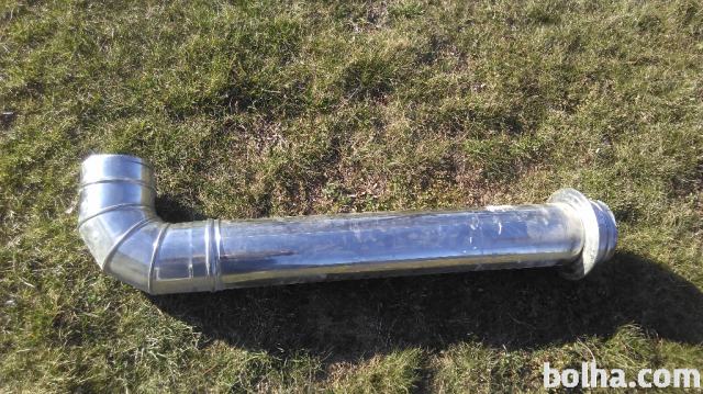 Dimniška cev nerjaveča in koleno 140 mm
