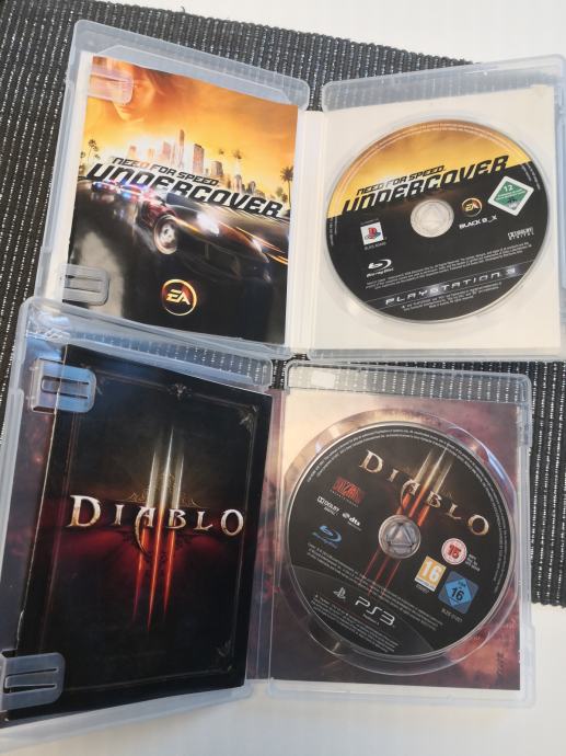 PS3 IGRI Need for speed undercover,DIABLO 3,