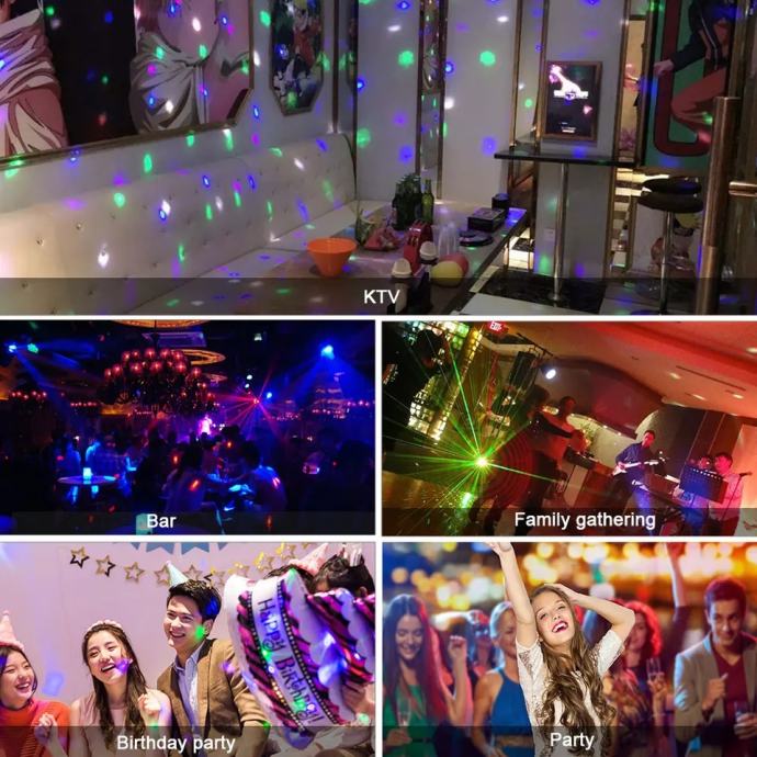 Disko disco PARTY kugla KROGLA žarnica LUČ lučka za ZABAVO lučke kugle