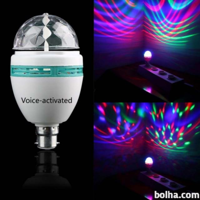 Disko disco PARTY kugla KROGLA žarnica LUČ lučka za ZABAVO - UGODNO!