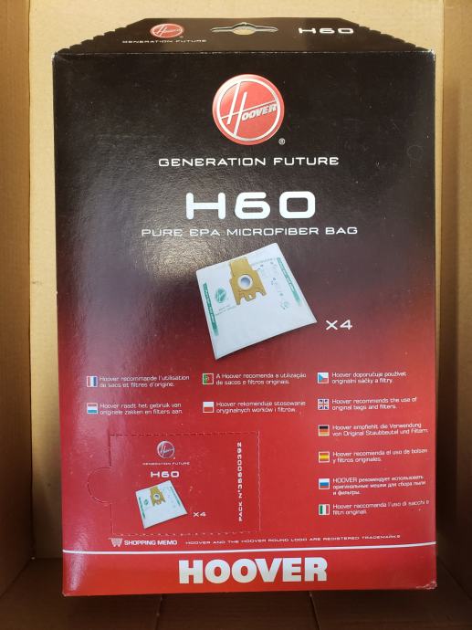 Vrečke za sesalnik HOOVER H60 Pure Hepa