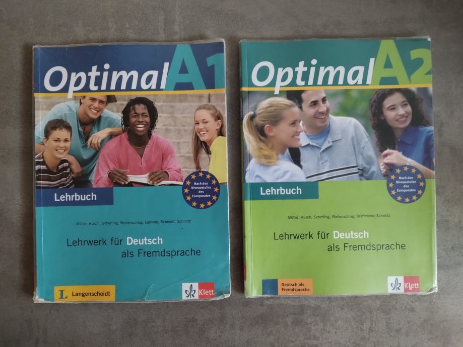 Delovni zvezek za nemški jezik Optimal A1, Optimal A2