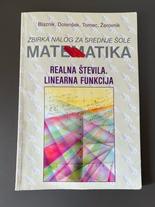 Zbirka nalog za srednje šole, Matematika