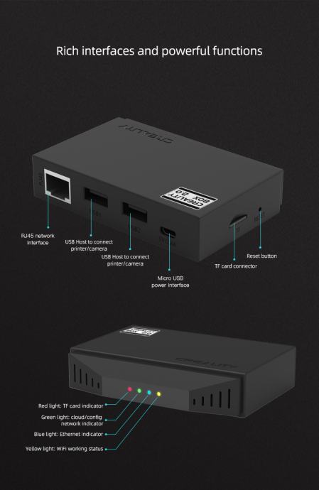 Creality Smart Wifi Box 2.0 s kamero