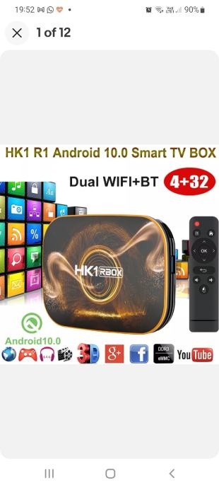 HK1 Smart TV BOX 4GB+32GB Android 10.0 4-Core
