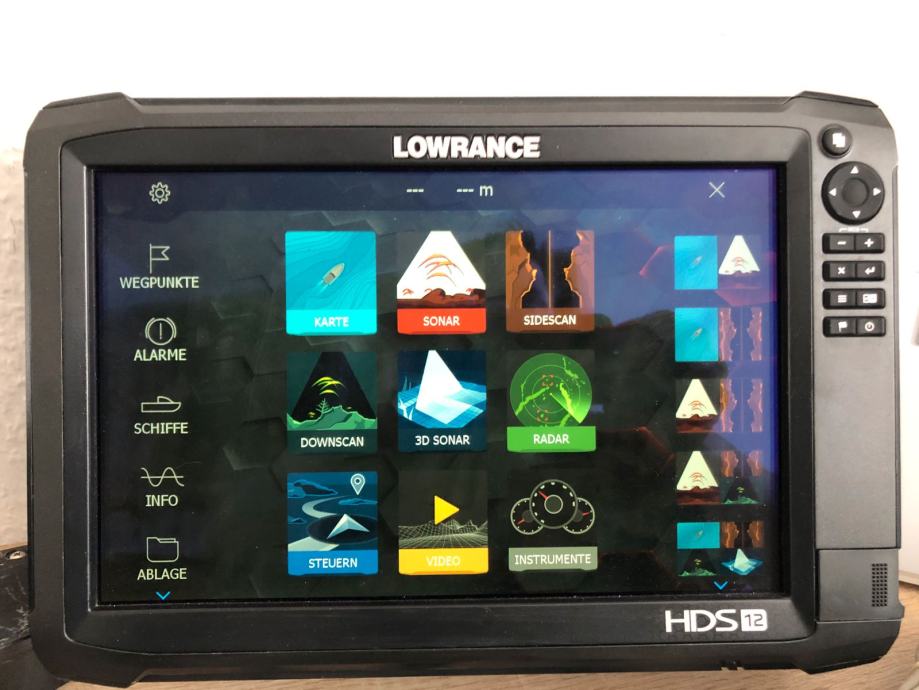Lowrance HDS 12 Carbon + 3D-Box FISHFINDER Original, NOVO