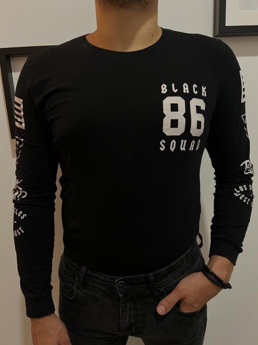 ČRNA BLACK SQUAD DOLGA MAJCA