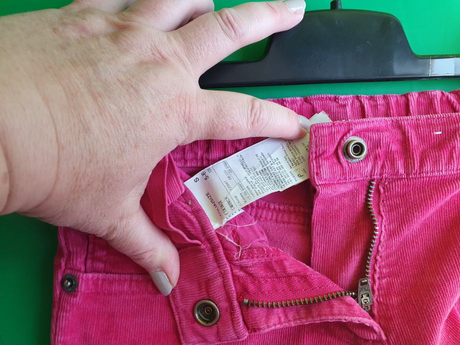 Dekliške zimske tople žametne hlače, trenerke Benetton OVS 122 do 128
