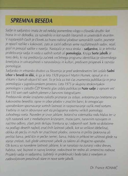 SORTE JABOLK, Mojca Viršček Marn in Matej Stopar