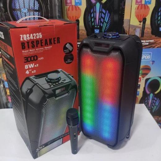 Bluetooth karaoke zvočnik+daljinec+mikrofon – ZQS 4235