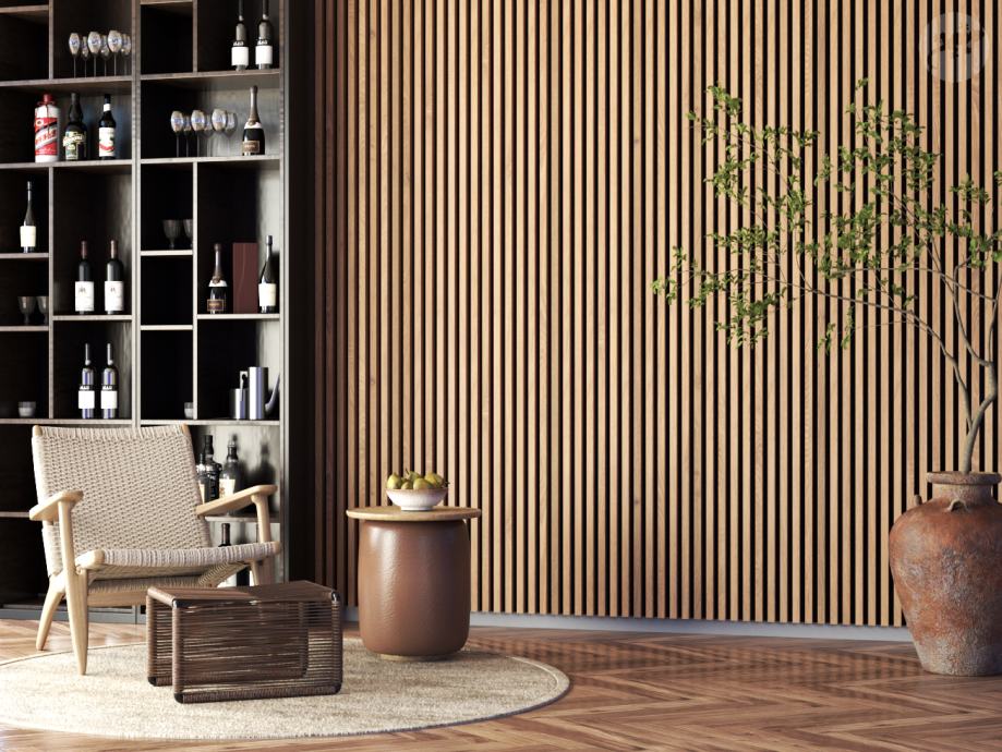 Leseni akustični paneli, dekorativne lamele, dekorativni paneli hrast