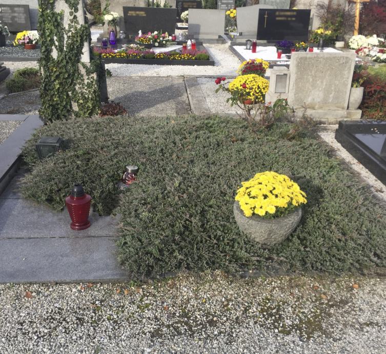 Družinski grob na pobreškem pokopališču