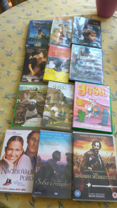 DVD filmi risanke 12 x