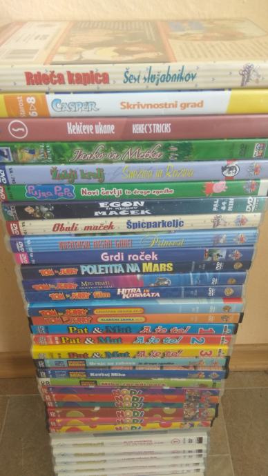 DVD risanke za otroke 38 komadov