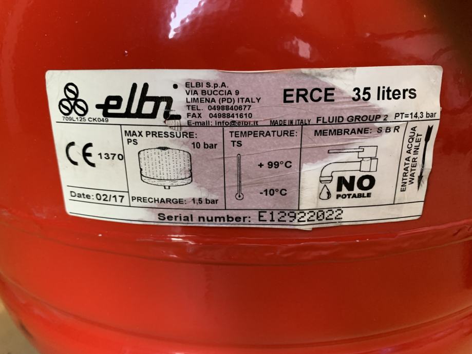 Ekspanzijska posoda Elbi 35l