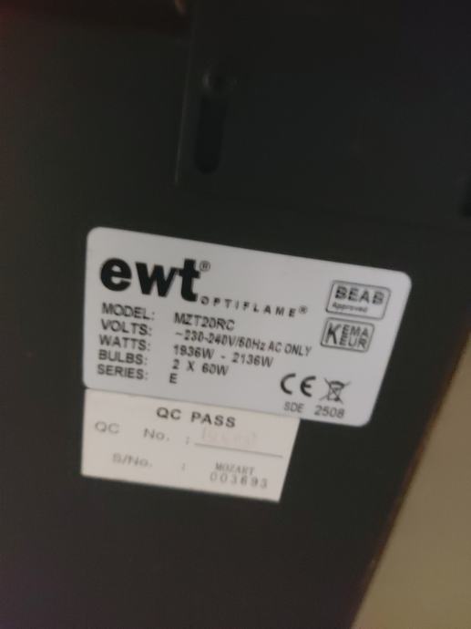 Električni kamin ewt