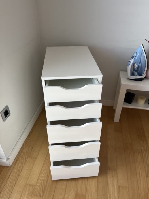 IKEA predalnik ALEX bel - NOV - samo sestavljen