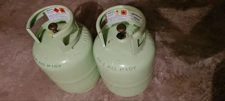 Jeklenka za plin Butan zelena