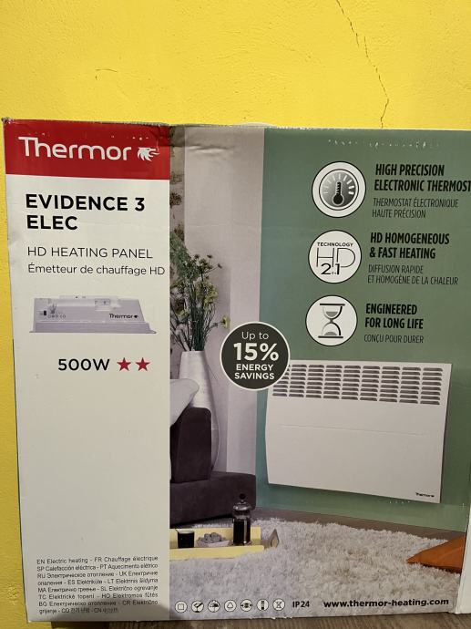 Konvektorski radiator 500 W s termostatom