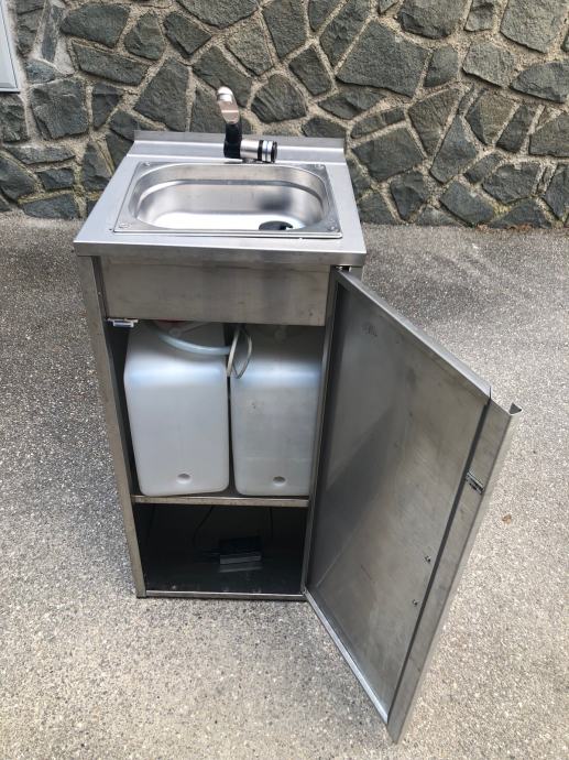 Prenosni umivalnik inox